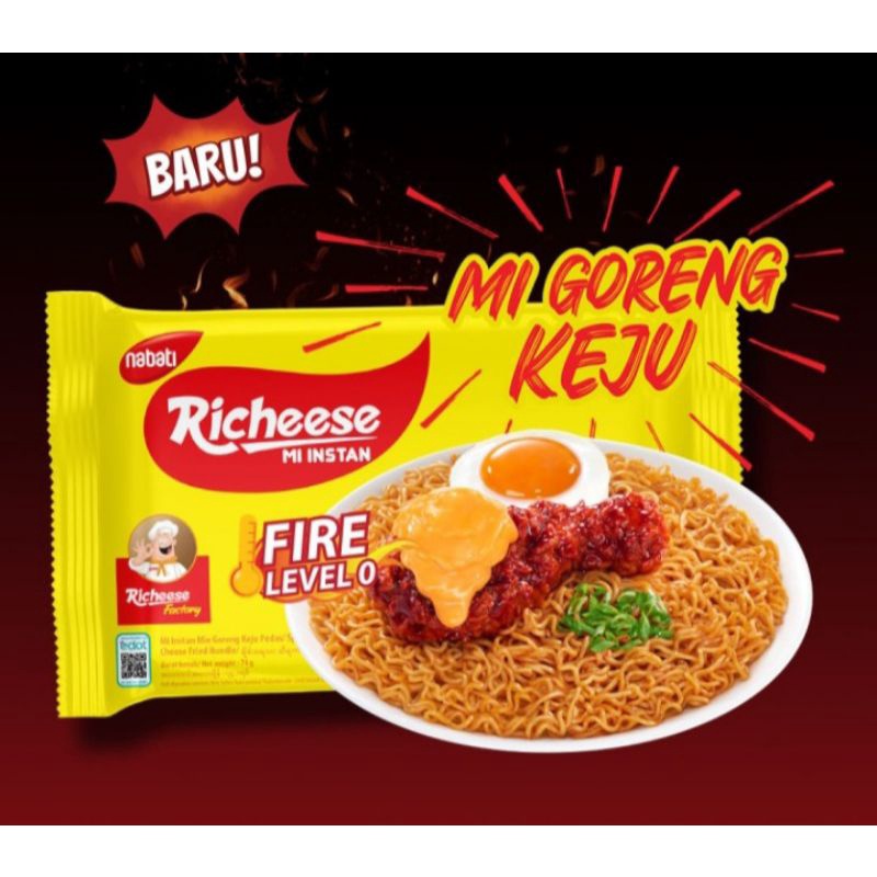 Jual Viral 2022 Mie goreng keju Level 0-3 Richeese | Shopee Indonesia