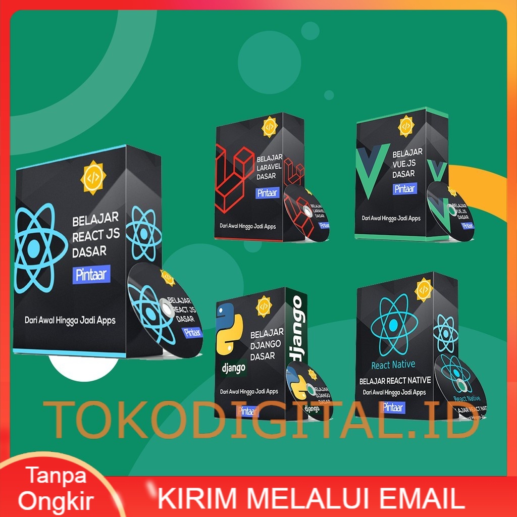 Jual Paket Belajar Pemograman React Js React Native Vue Js Dan Django Python Lengkap Shopee