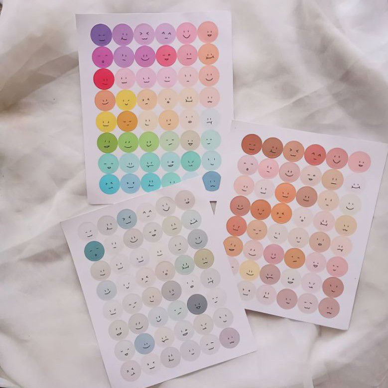 Jual Sticker Smiley Face | stiker sheet senyum untuk dekorasi dinding ...