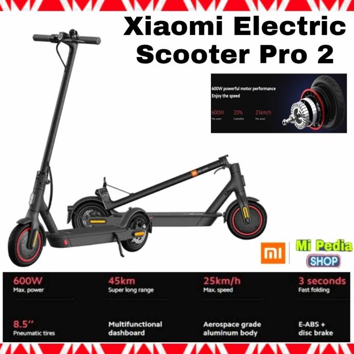 Jual Xiaomi Electric Scooter Pro 2 - Mi Kick Scooter Skuter Elektrik ...