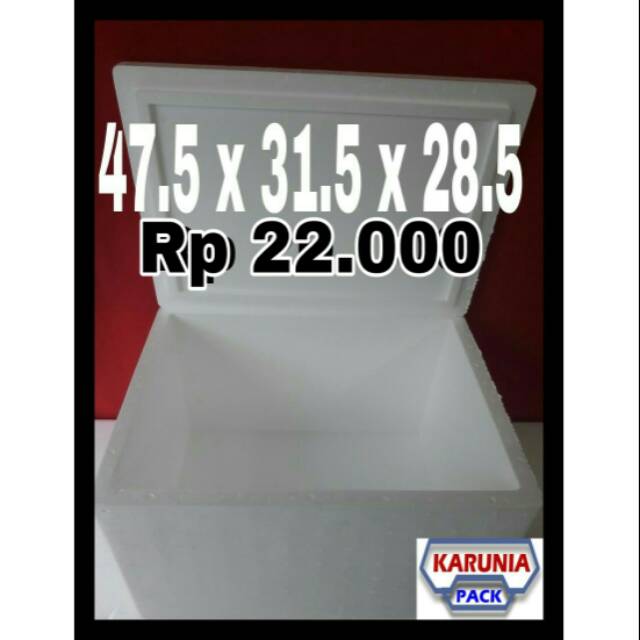 Jual Box Styrofoam Benur Ukuran 47,5×31,5×28,5 gabus sterofoam Box ...