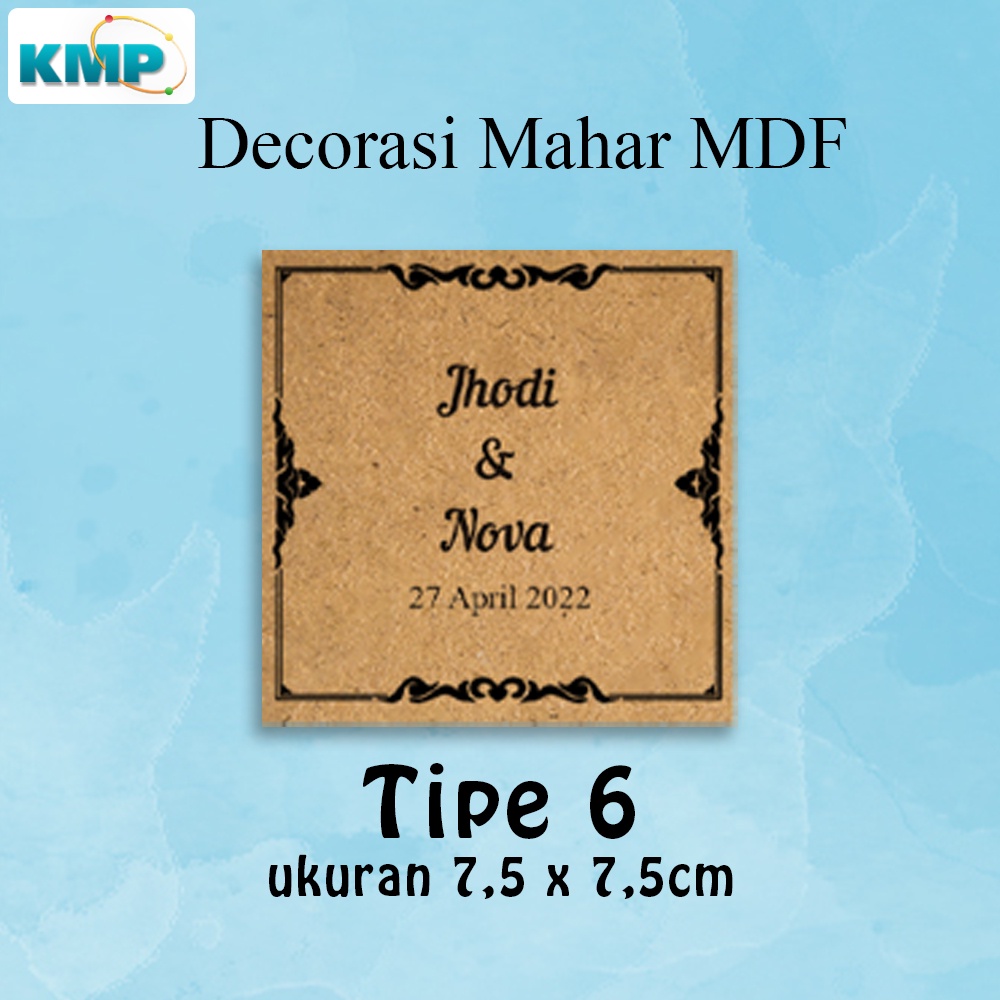 Jual Nama kayu MDF custom decorasi mahar / scrabbook / name tag kayu ...