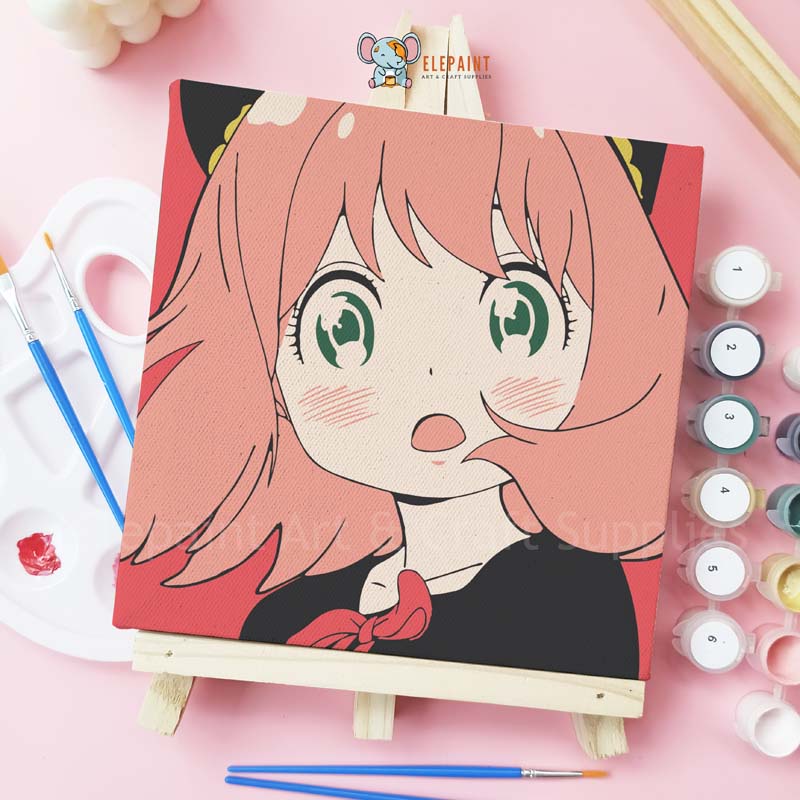 Jual Paint By Number 20x20cm Anime Anya Speechles DIY Painting Kit Spy ...