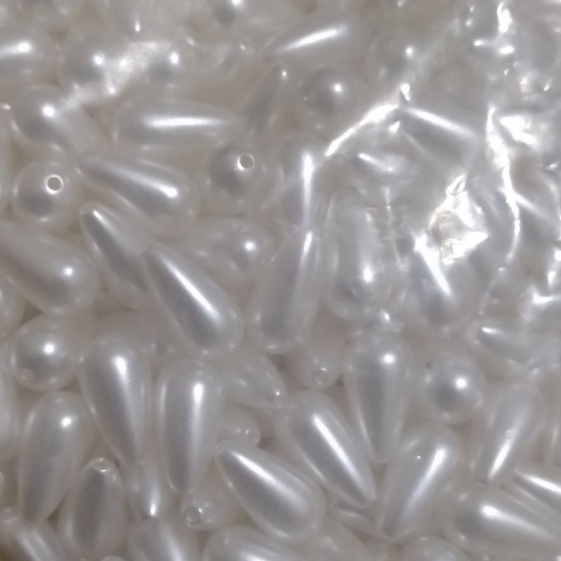 Jual Manik Mutiara Pearl Tetes Ukuran 10X18 ( 10Gram ) | Shopee Indonesia