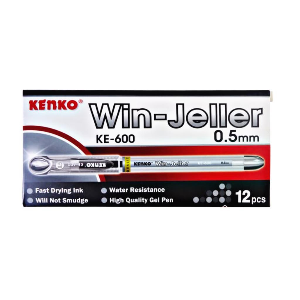 Jual Kenko Gel Pen KE-600 Win-Jeller ( 1 Lusin ) | Shopee Indonesia