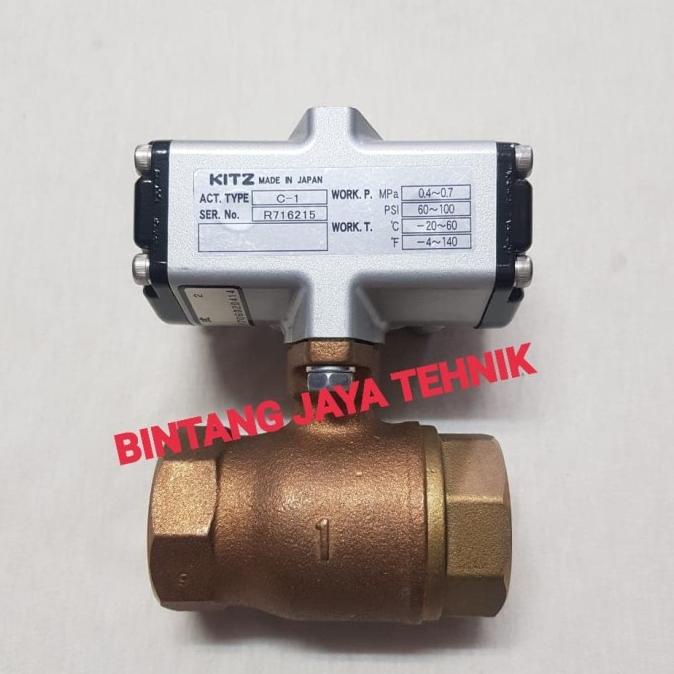 Jual Actuators Valve 1" Kitz Floating Ball / Trunniin Ball | Shopee ...