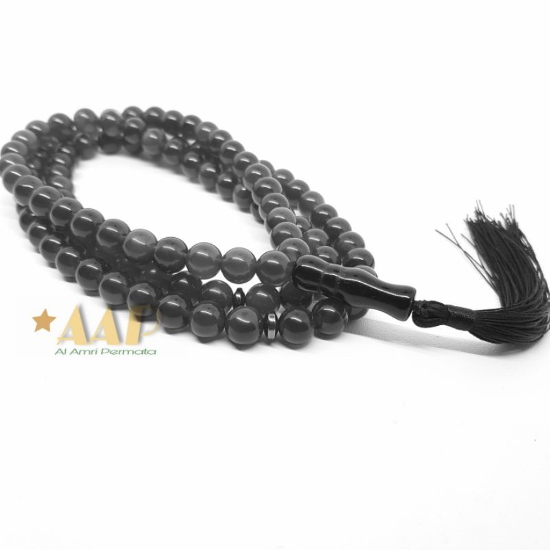 Jual tasbih batu mata dewa natural stone / tasbih batu akik mata dewa ...