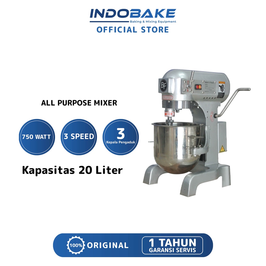 Jual Baker's Friend Planetary Mixer Omega - All Purpose Mixer Heavy ...