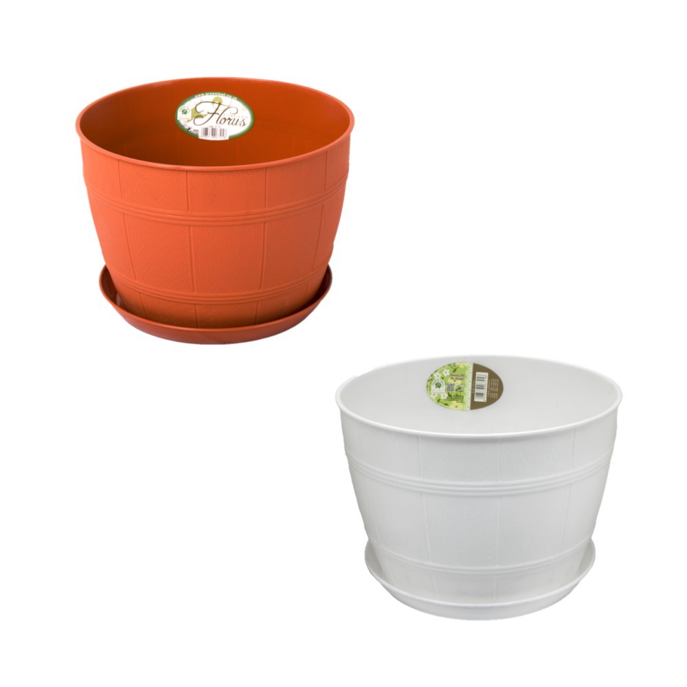 Jual Green Leaf Pot Bunga / Flowery Pot Florus (6725) | Shopee Indonesia