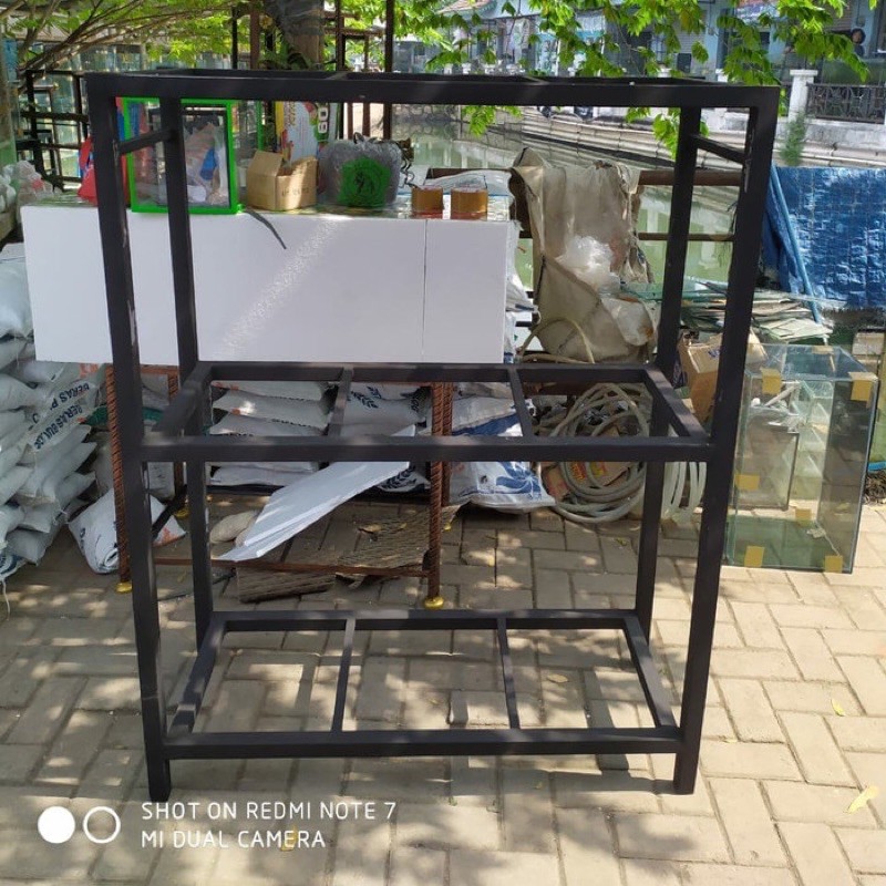 Jual RAK BESI HOLO 4x4 3 SUSUN UKURAN 100x40cm | Shopee Indonesia