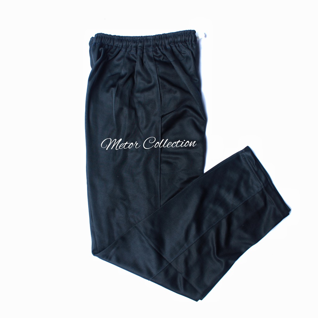 Jual Training Panjang Hitam Polos Training Polos Hitam Training ...