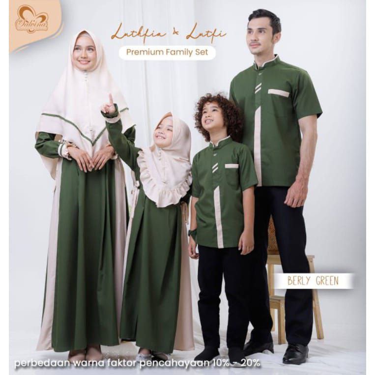 Jual seragam keluarga seragam lebaran Ready keluarga latfia gamis syar ...