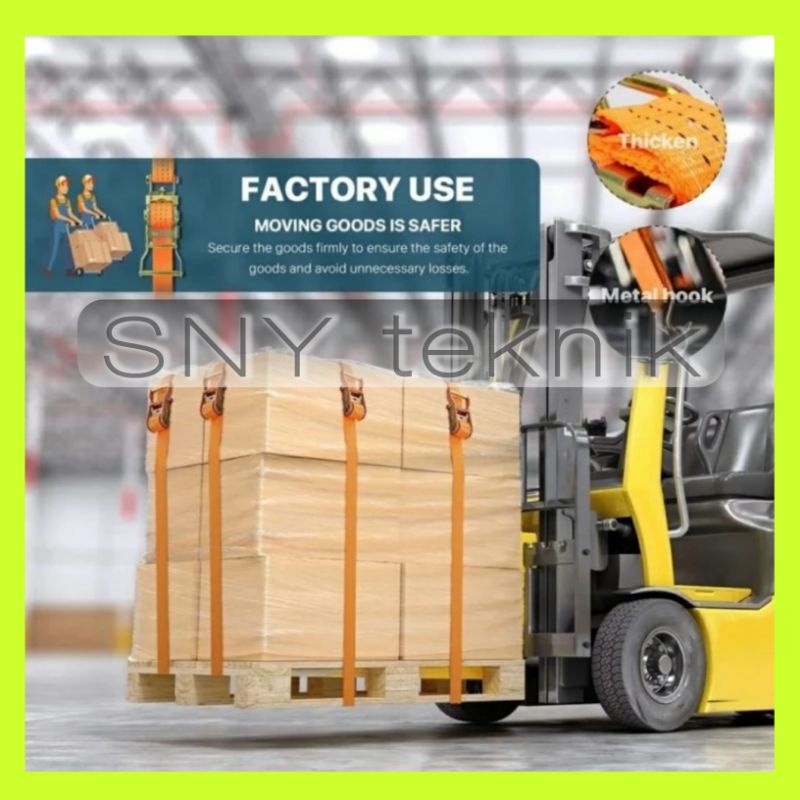 Jual Tali Webbing Ratchet - Cargo Lashing Belt (2") 50 mm x 10 meter ...