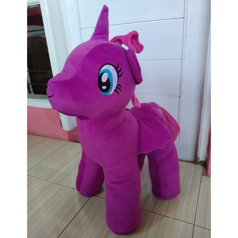 Jual Boneka kuda poni unicorn my little pony jumbo ungu | Shopee Indonesia