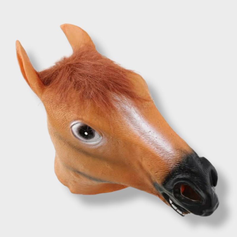 Jual TOPENG KUDA BAHAN LATEX HORSE MASK PARTY | Shopee Indonesia