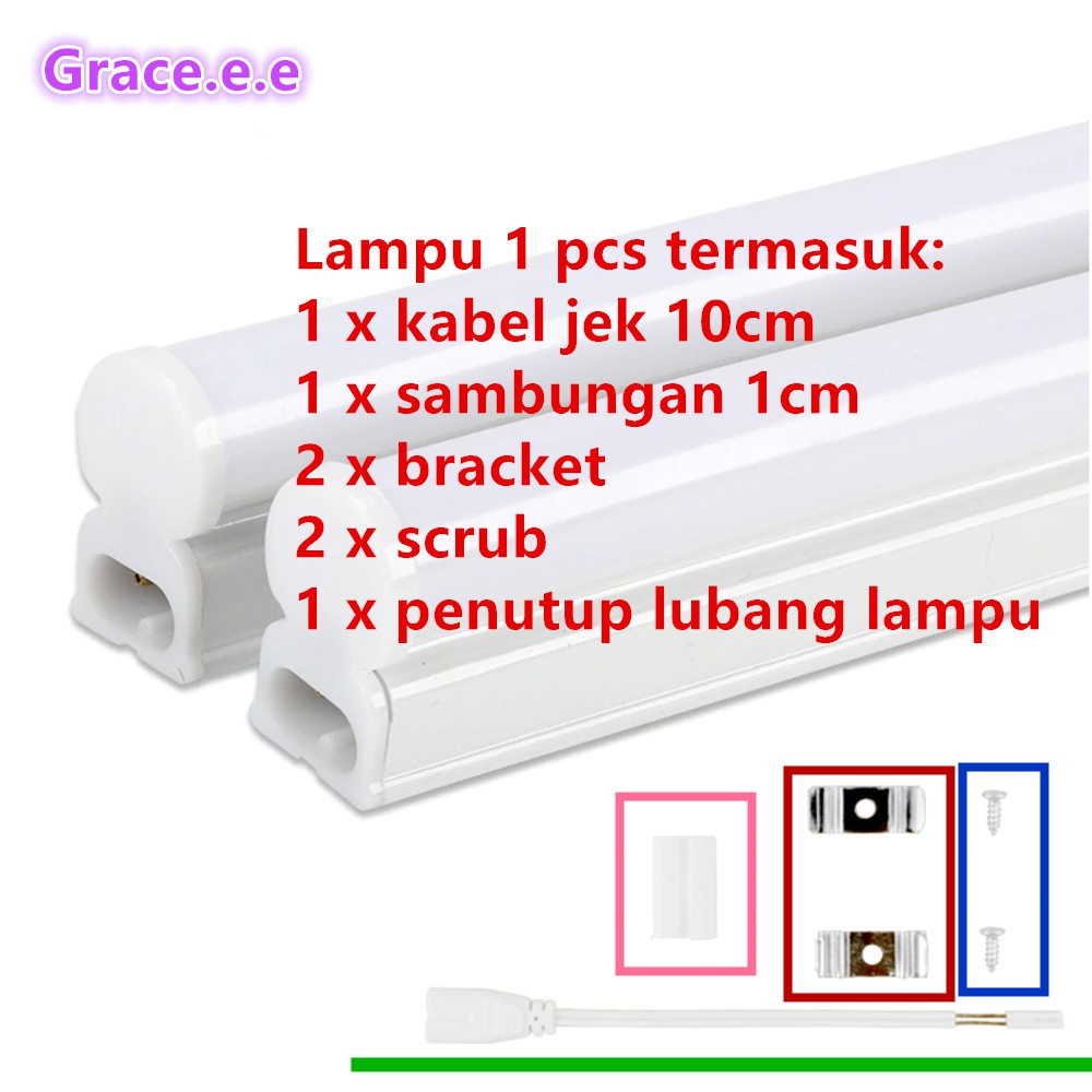 Jual Lampu TL Neon T5 LED 6W/10W/14W/18W 60-120cm Tube Warna Warni | Shopee Indonesia