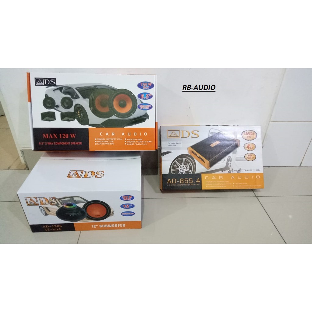 Jual PAKET AUDIO FULL ADS POWER PLUS SUBWOOFER PLUS SPEAKER SPLIT HIQH ...
