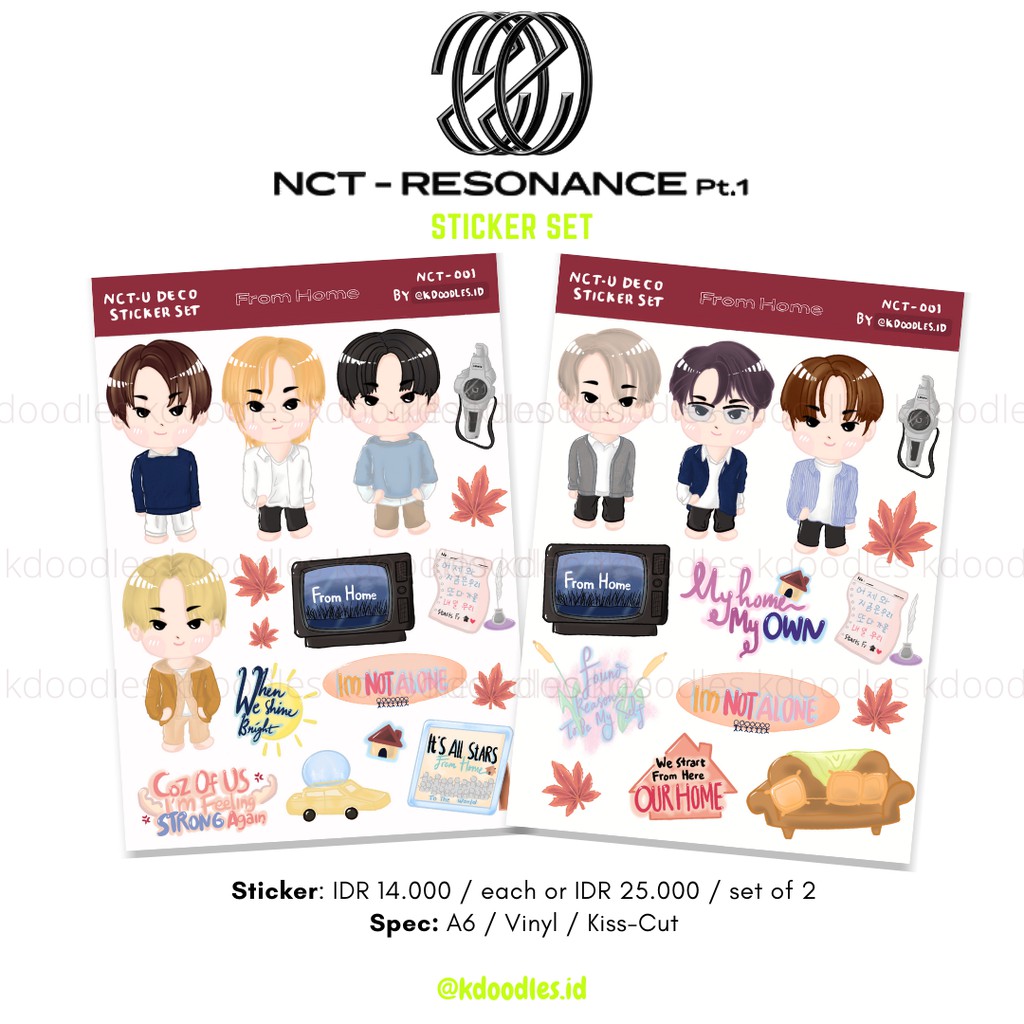 Jual NCT U - From Home Sticker Set (Stiker) | Shopee Indonesia