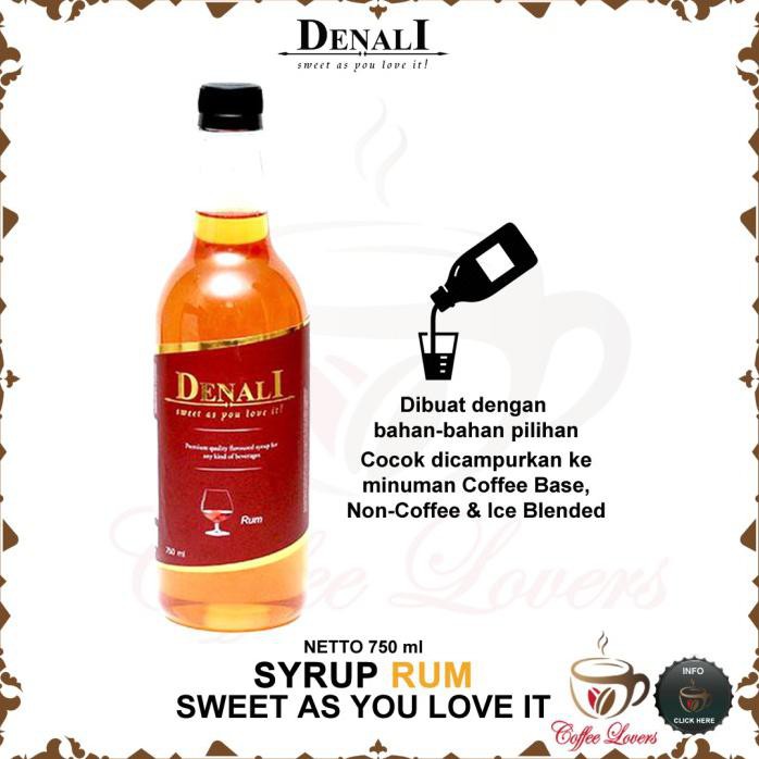 Jual DENALI SYRUP SIRUP DENALI UK RASA RUM | Shopee Indonesia