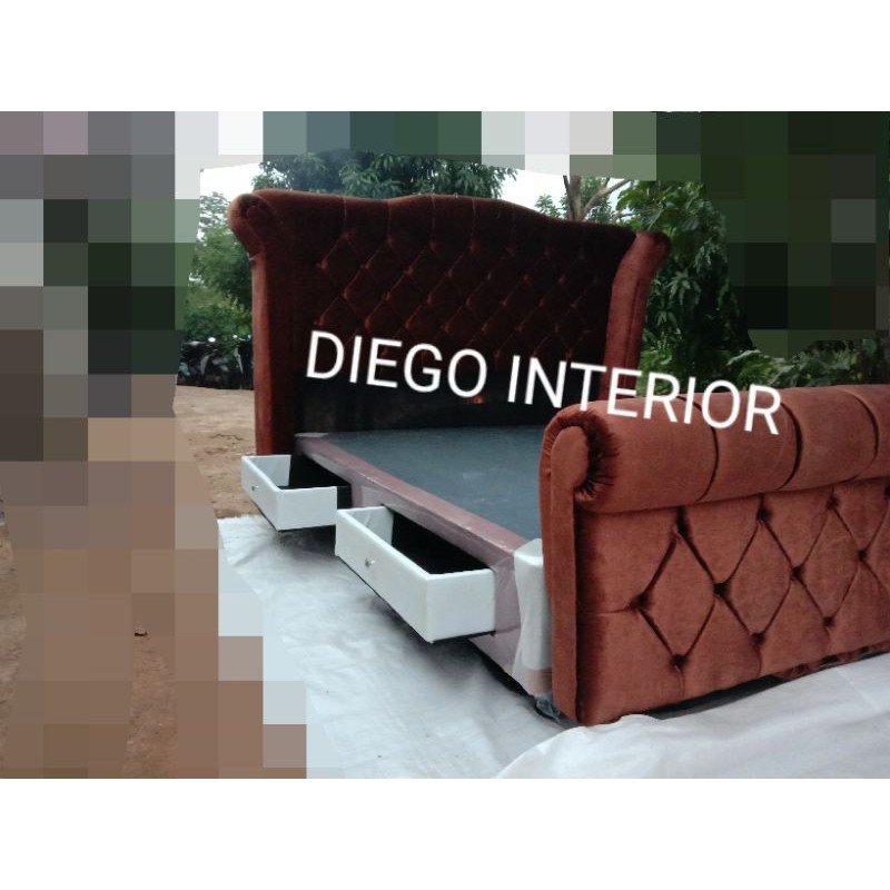 Jual Dipan divan laci sandaran jaguar new tempat tidur untuk kasur ...