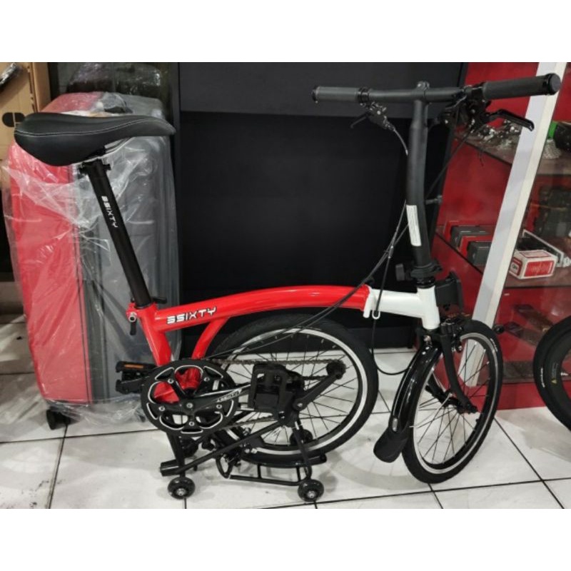 Jual sepeda 3sixty merah putih | Shopee Indonesia