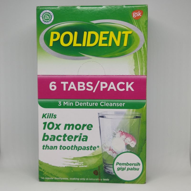 Jual Polident 3 Minute Denture Cleanser 72 Tablet 6 Tabs per Pack ...