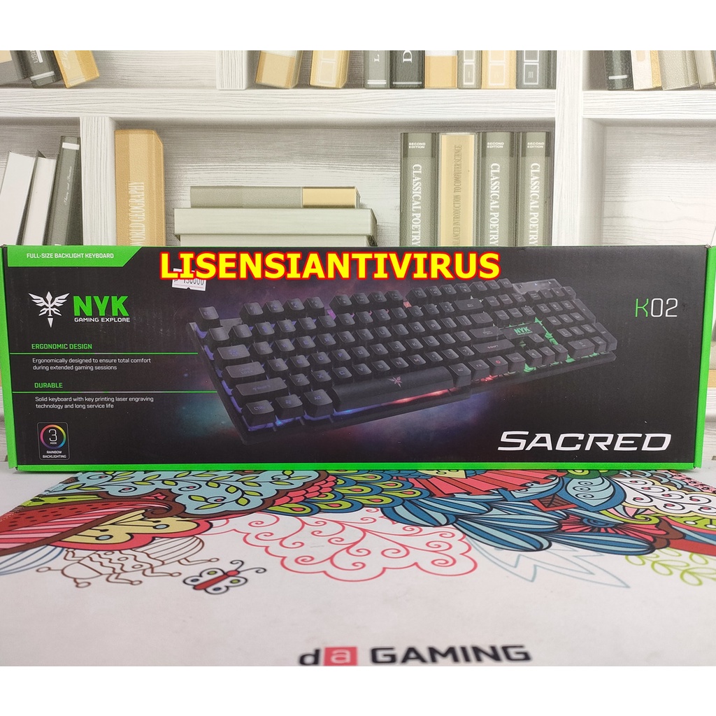 Jual KEYBOARD NYK K02 SACRED cocok buat Gamer PUBG DOTA PB STREAMING ...
