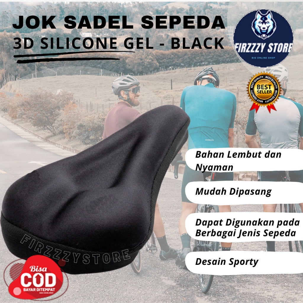 Jual Silicone Gel Jok Sadel Sepeda 3D - Black | Shopee Indonesia