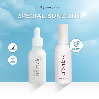 Jual KYMM SKIN BUNDLING EFFORTLESS SUNSCREEN & MIRACLE BAKUCHIOL SERUM ...