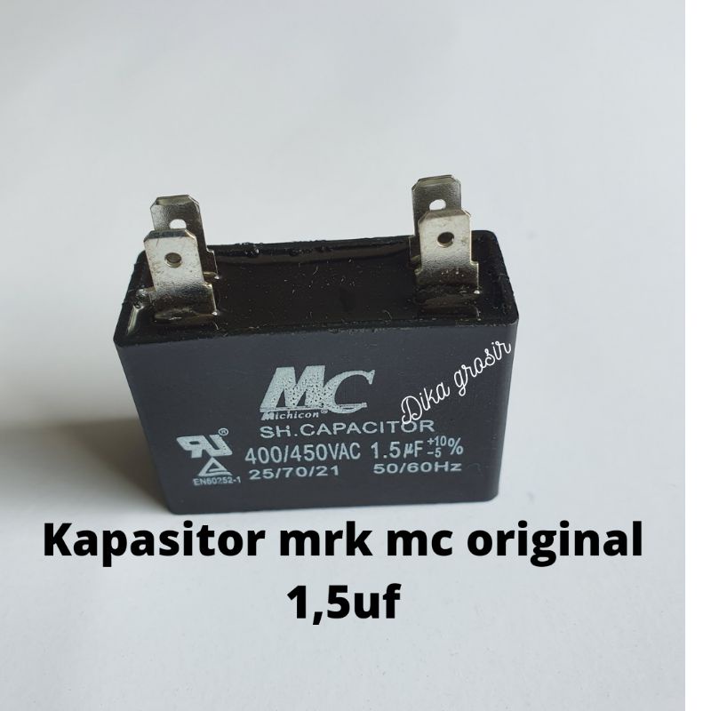 Jual KAPASITOR AC 1,5UF MERK MC ORIGINAL SOKET | Shopee Indonesia
