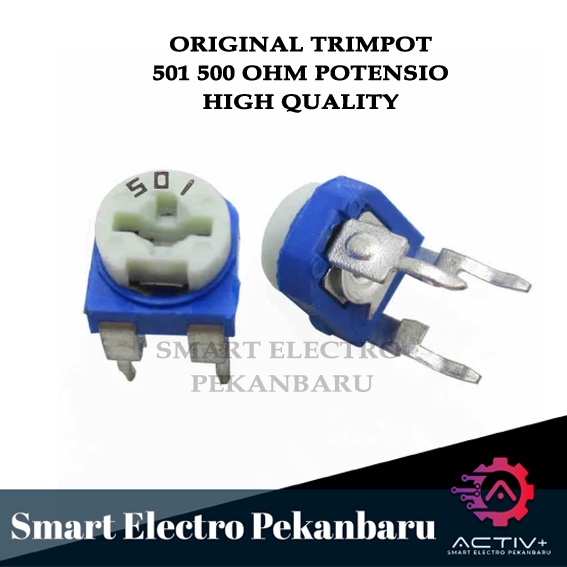 Jual ORIGINAL TRIMPOT 501 500 OHM POTENSIO METER Trimmer Variable ...