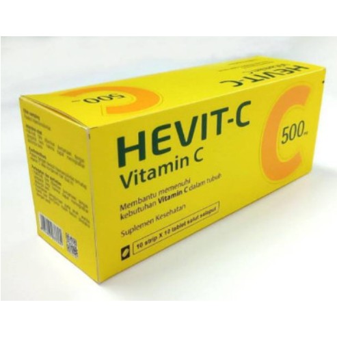 Jual HEVIT-C Vitamin C 500 box isi 100 tablet Hevit C | Shopee Indonesia