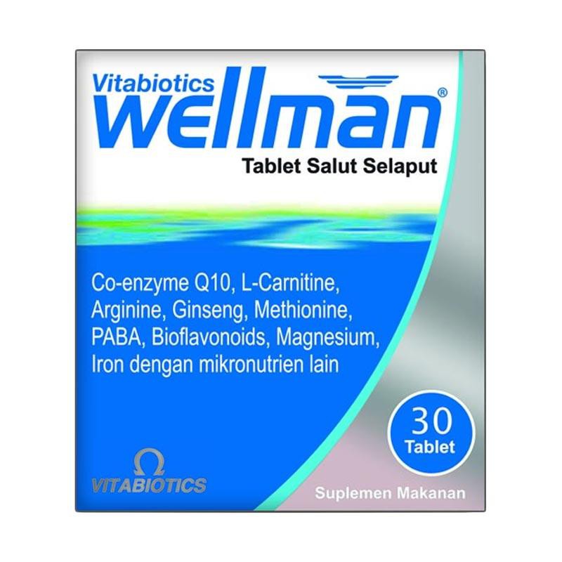 Jual VITABIOTICS WELLMAN TAB 30'S | Shopee Indonesia