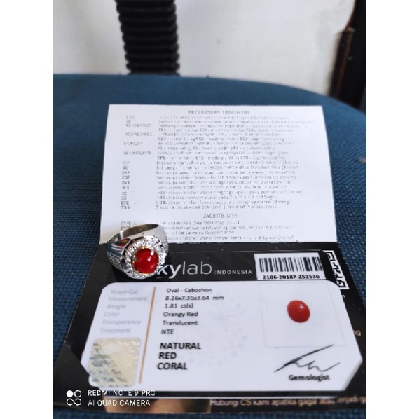 Jual Batu Cincin Natural Red Coral(marjan) | Shopee Indonesia