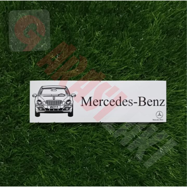 Jual STICKER MERCEDES-BENZ W211 PANJANG TEMPEL DALAM KACA | Shopee ...