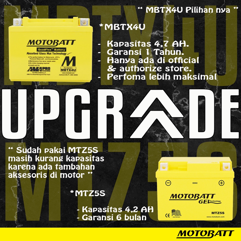Jual Motobatt Gel MTZ5S - 4.2Ah (Garansi 6 Bulan) | Shopee Indonesia