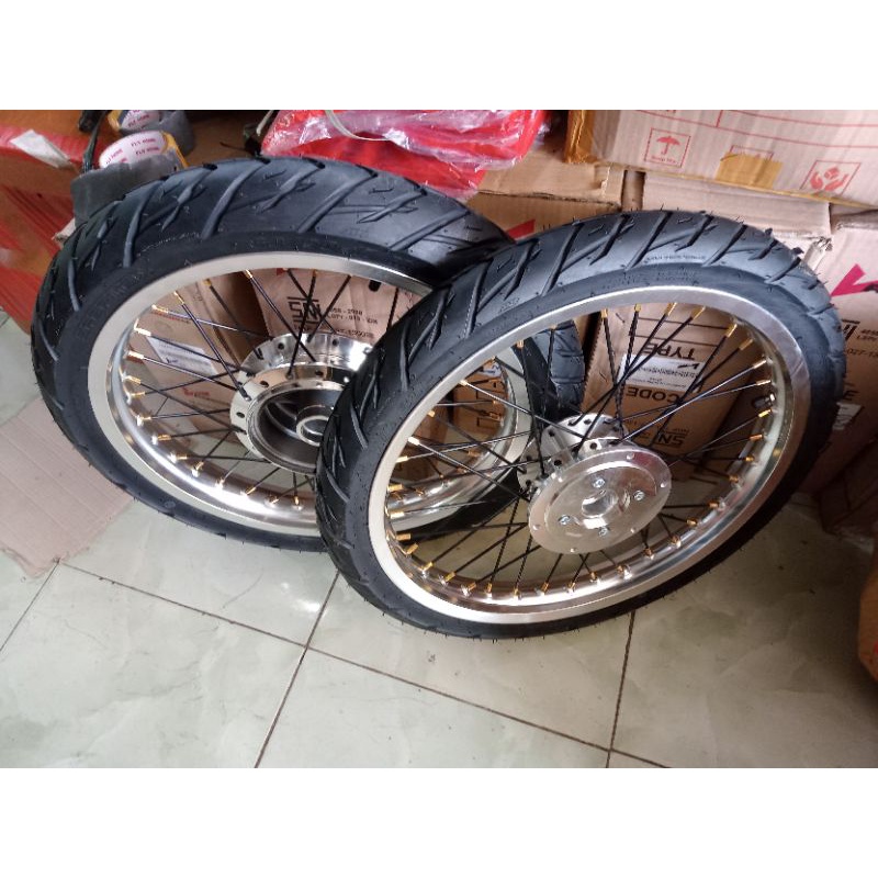 Jual velg Jari jari Megapro Primus ring 17 x185/160 plus ban | Shopee ...