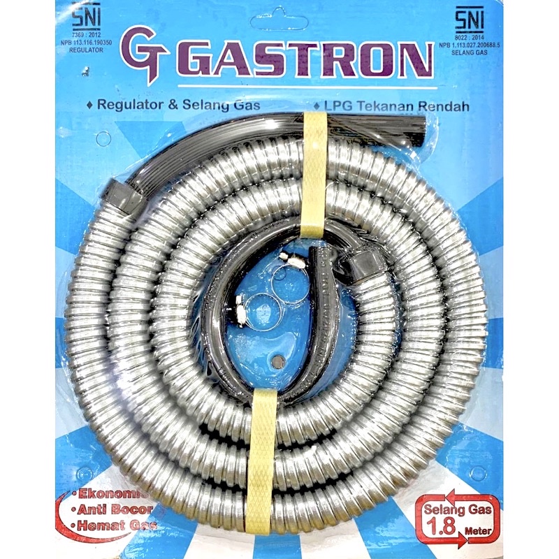Jual SELANG GAS REGULATOR KOMPOR GAS GASTRON SNI 1.8 meter 1.8M welhome ...