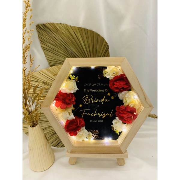 Jual KADO PREMIUM FRAME HEXAGONAL HADIAH KADO UNIK UNTUK BESTIE | KADO ...