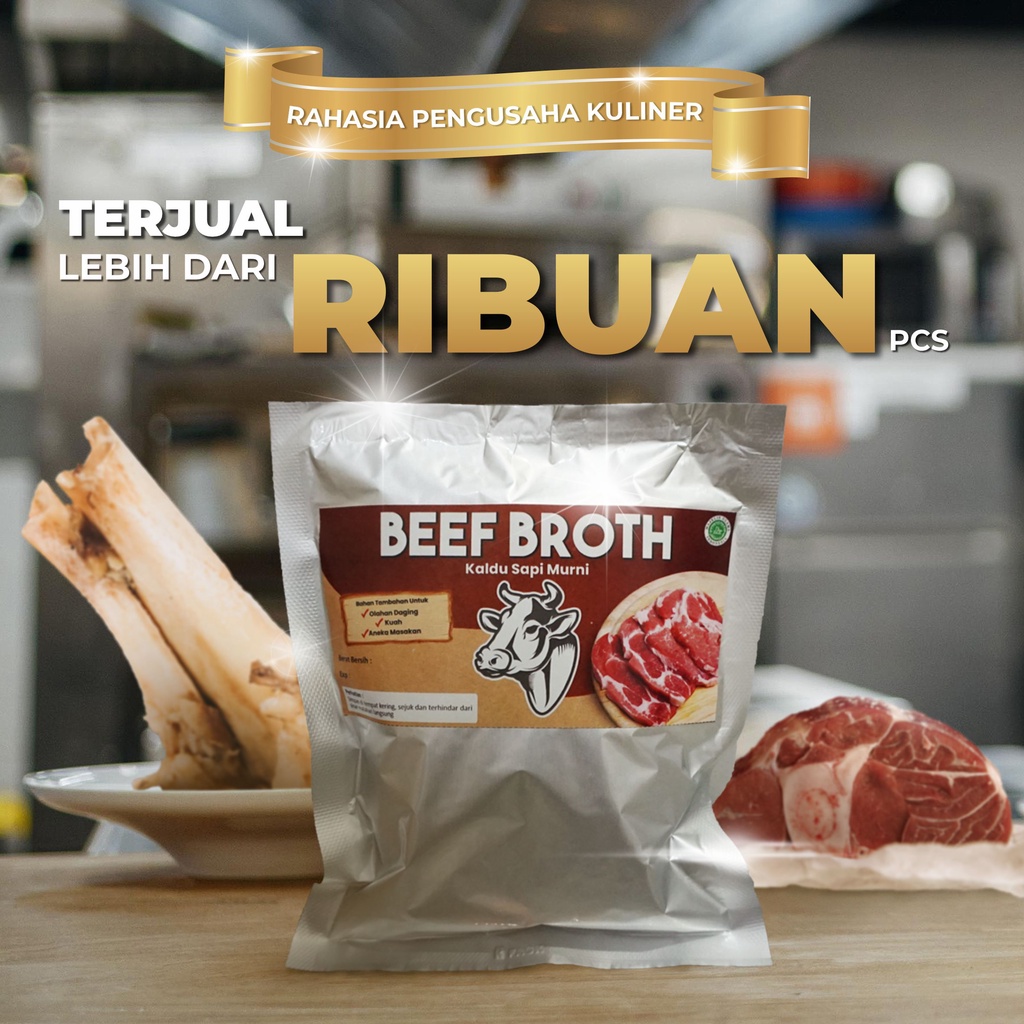 Jual Beef Broth - Perasa Sapi Halal / Kaldu Sapi Murni / Extrak Sapi ...