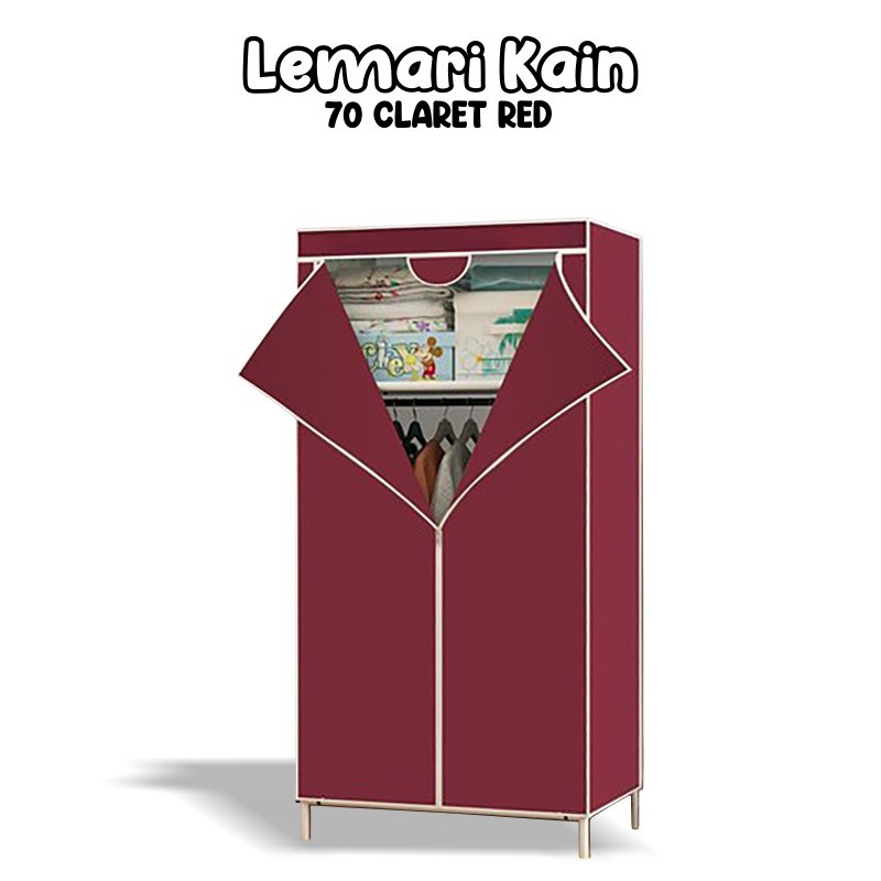 Jual Lemari Kain Portable Resleting Lemari Pakaian Minimalis | Shopee ...