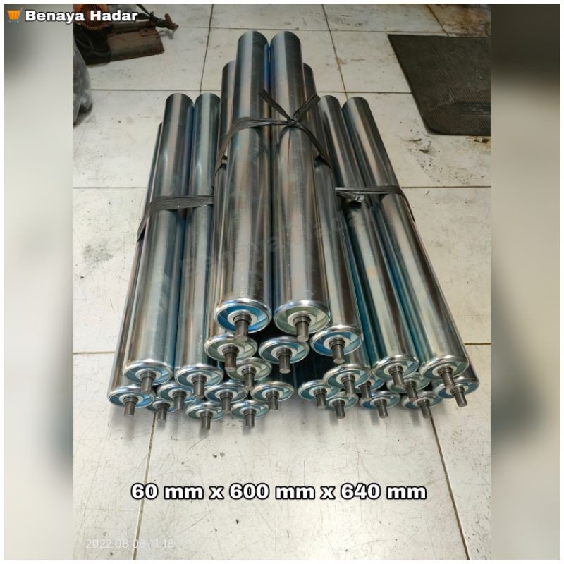 Jual Gravity Roller Conveyor 60mm x 600 mm x 640 mm roller gravity 2,5 ...