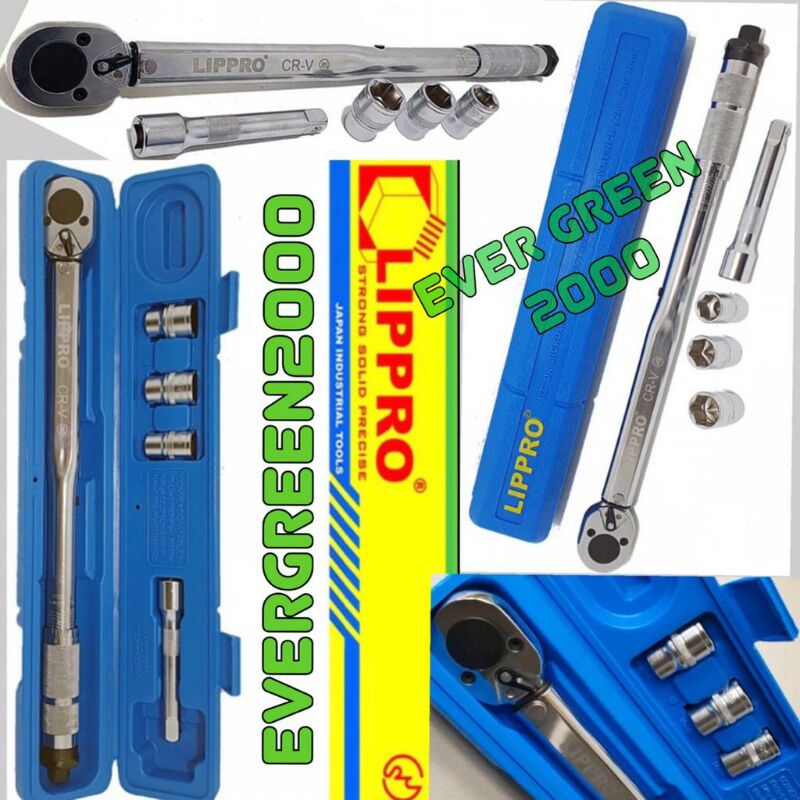 Jual Kunci Torsi LIPPRO Japan + 3 pcs Mata Sok 17 19 21 mm + Extension ...