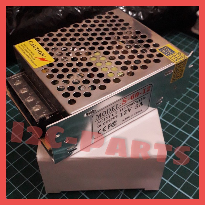 Jual Power Supply 12V 5A Adaptor Jaring PSU 12V Switching 5 Ampere HQ ...