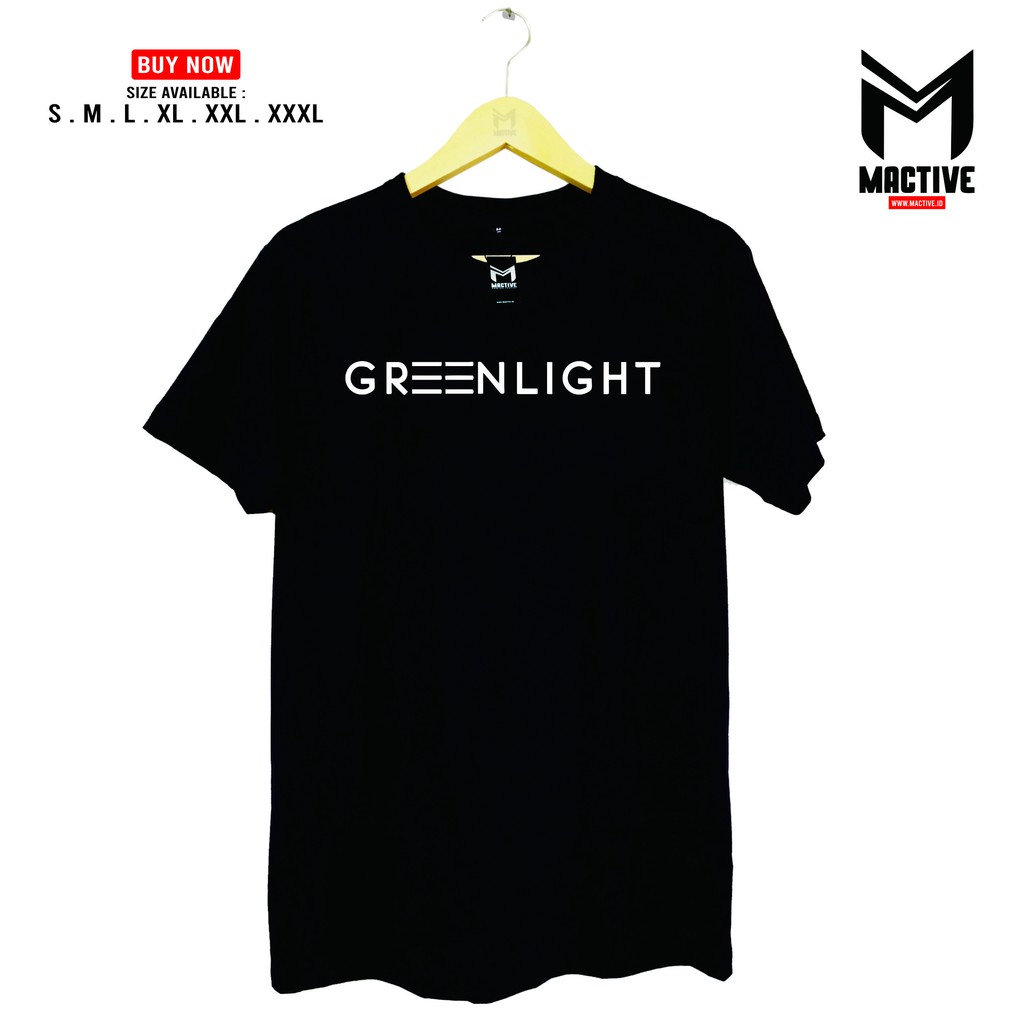 Jual Kaos Sablon GL GREEN LIGHT Atasan Pria Baju Pria - MACTIVE ...