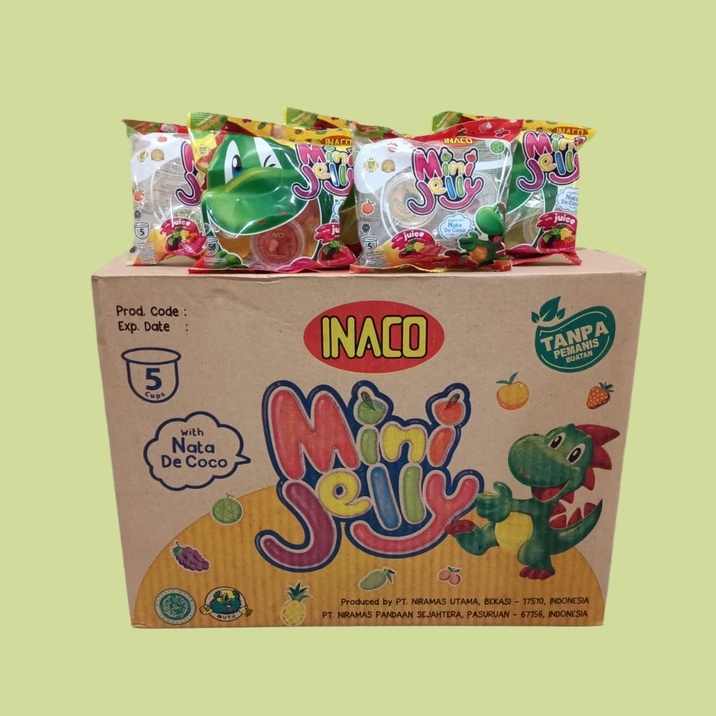 Jual INACO Jelly Fruity Assorted 5 cup [1 karton/ 72 sak] | Shopee ...