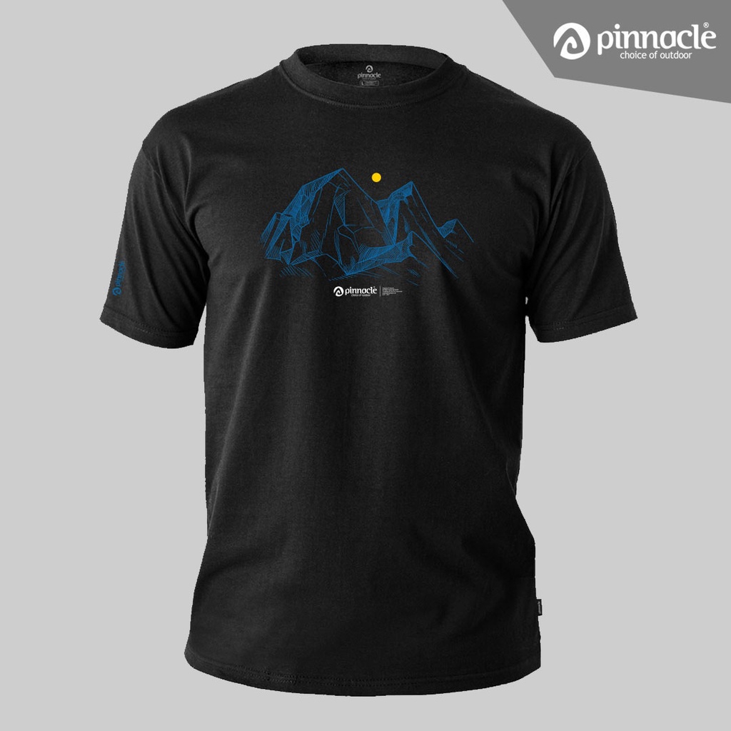 Jual Pinnacle Pro Official T-Shirt Mountain Sketch - Black | Shopee ...
