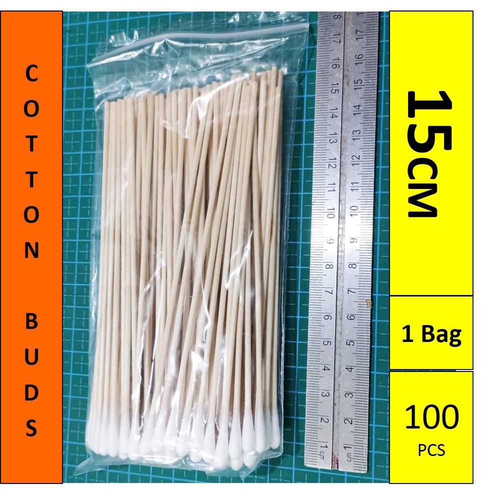 Jual Cotton buds dengan Gagang Panjang 15cm | Shopee Indonesia