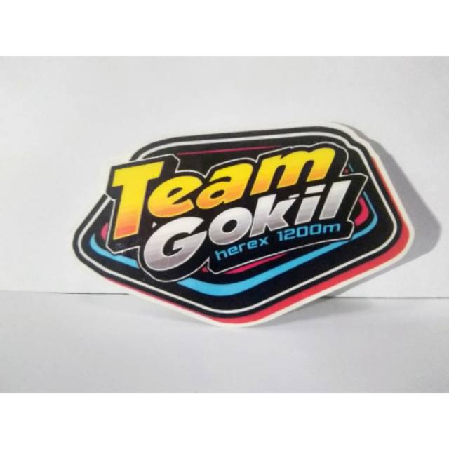 Jual STIKER TEAM GOKIL - minim. order 10pcs (pilihan bebas/acak ...
