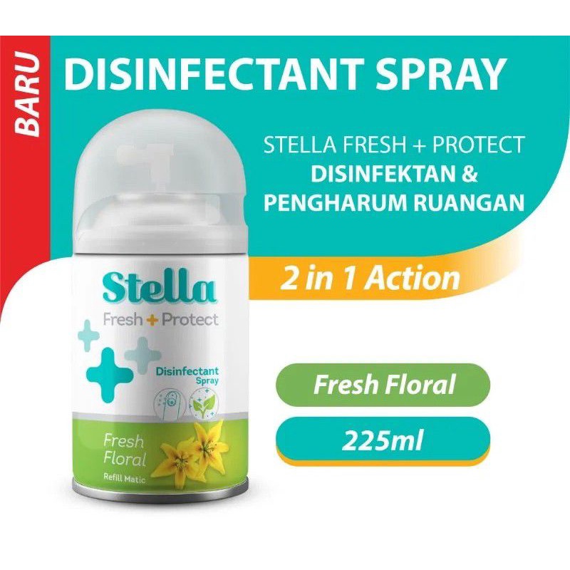 Jual STELLA MATIC REFILL DISINFECTANT FRESH & PROTECT 225ml | Shopee ...